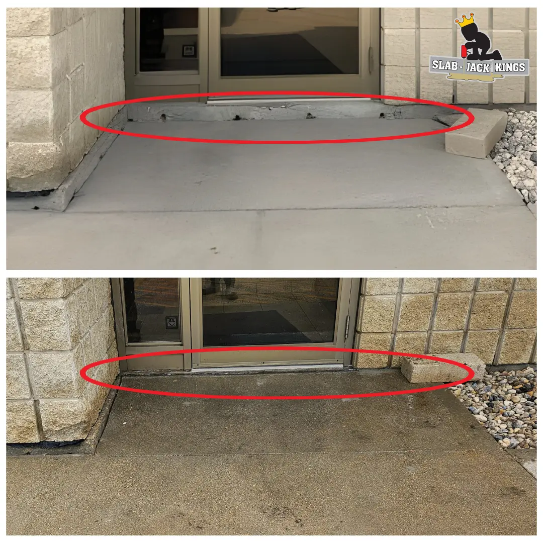 How To Fix A Sinking Concrete Slab With Polyurethane Foam - Slab-Jack Kings