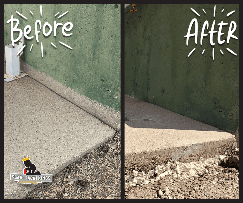 Paterson Grain NH3 Equipment Pad Lift Before & After - Slab-Jack Kings